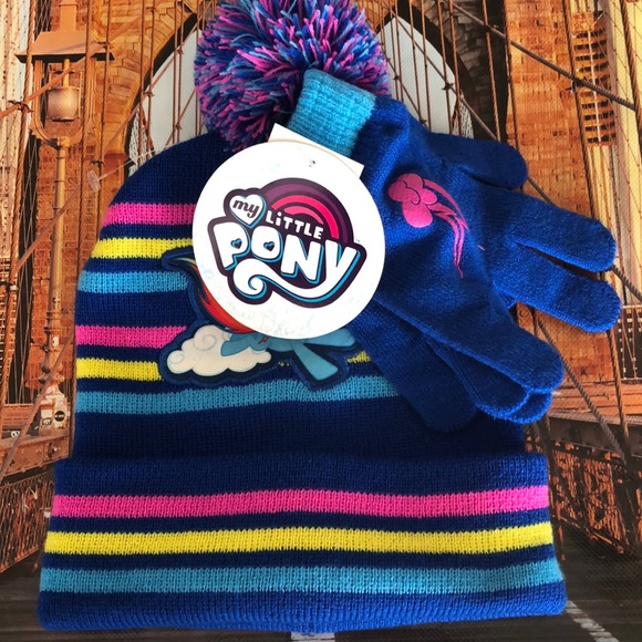 Hasbro | Accessories | My Little Pony Beenie Hat Glove Set Final Price ...
